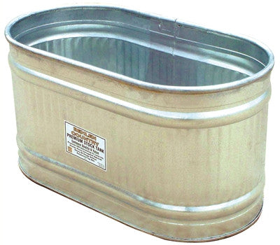 Rectangular Galvanized Steel Tubs Corrugated Metal Bins | Heavy Duty