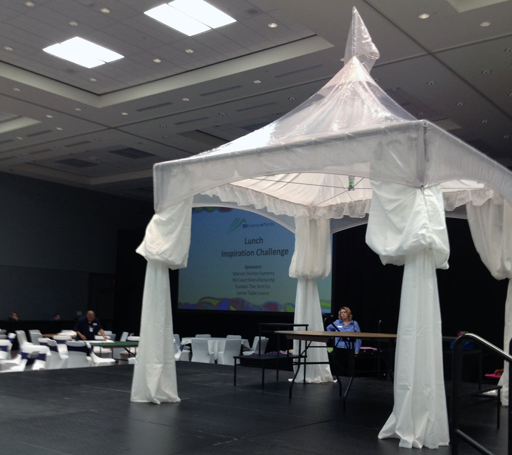Side Pole Drape - 8 Ft. White – Perfect Party Event Rentals